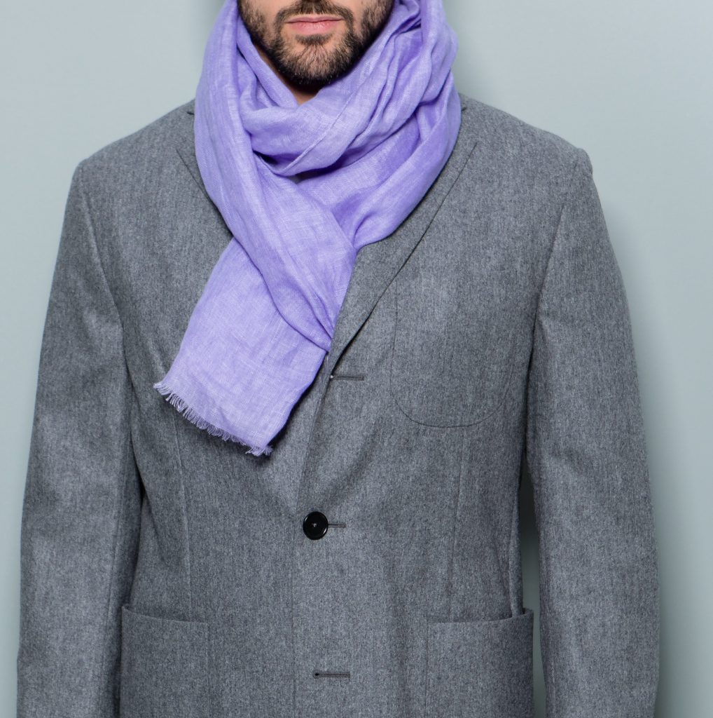 Light Purple Linen Scarf — Stephen F